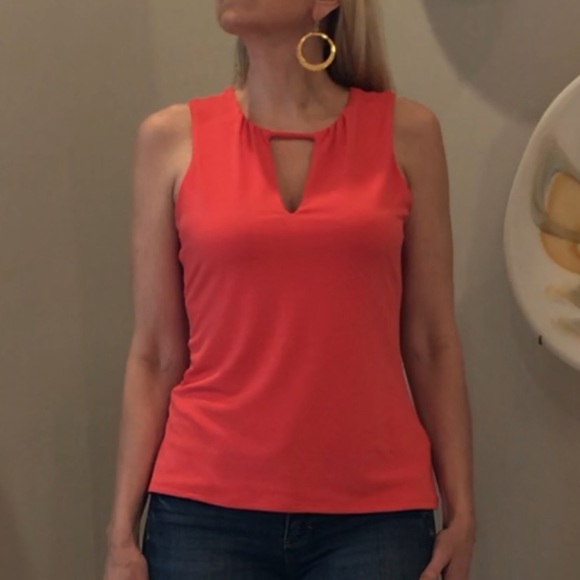 Tops | Express Brand New Stylish Key Hole Top V Design | Poshmark